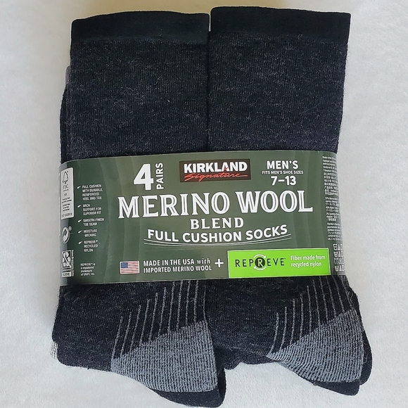 Kirkland Signature | Underwear & Socks | New Mens Merino Wool Blend Kirkland Signature Blend ...